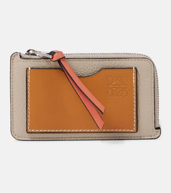 Loewe Leather Card Holder - Brown