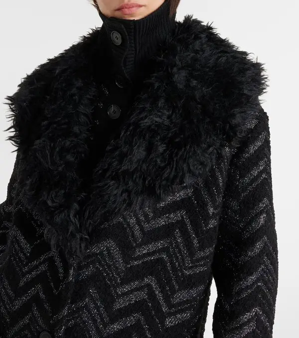 Missoni Zigzag Lamé Coat