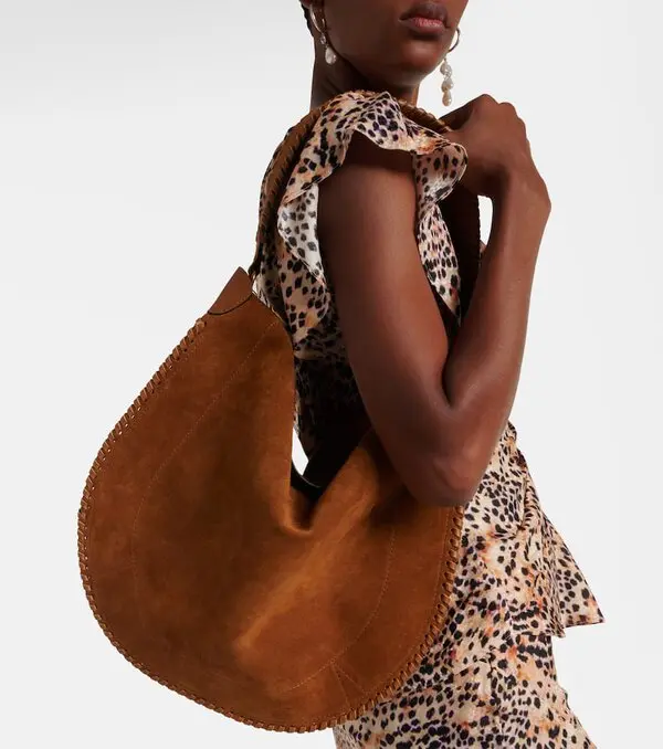 Isabel Marant Étoile Oskan Braided Suede Shoulder Bag