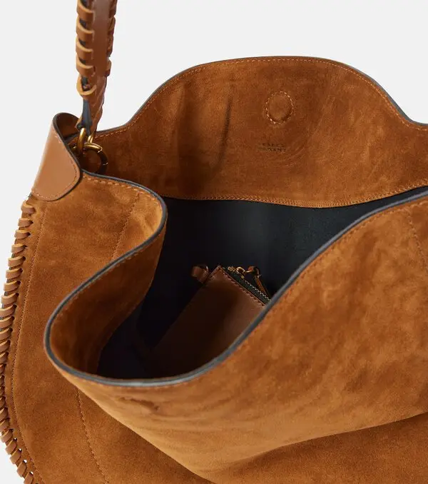 Isabel Marant Étoile Oskan Braided Suede Shoulder Bag - Brown