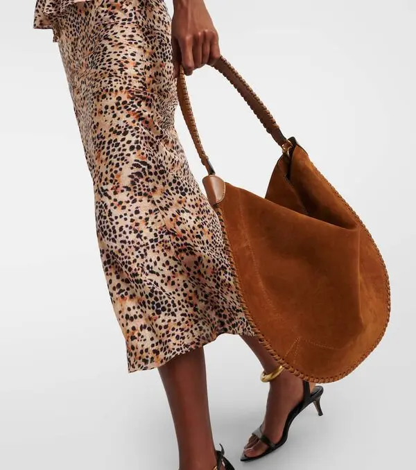 Isabel Marant Étoile Oskan Braided Suede Shoulder Bag