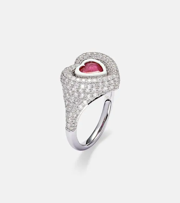 KAMYEN Manaal 2.0 Ring With Ruby And Diamonds