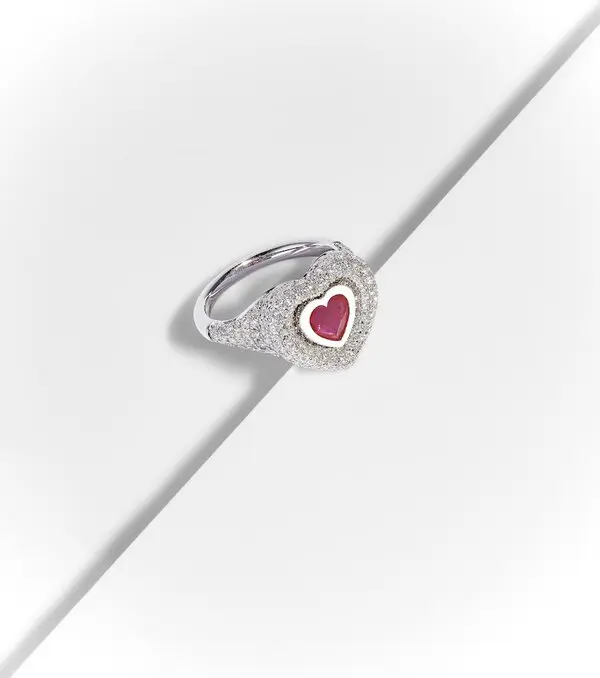 KAMYEN Manaal 2.0 Ring With Ruby And Diamonds