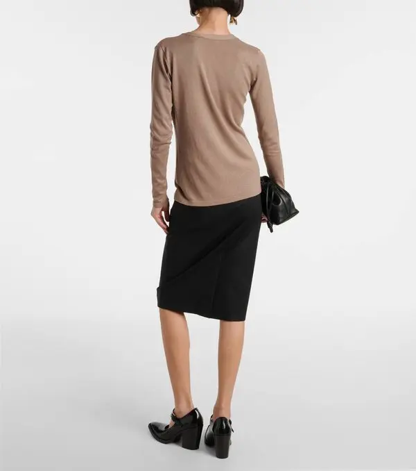 Max Mara Quirino Silk And Cotton Cardigan
