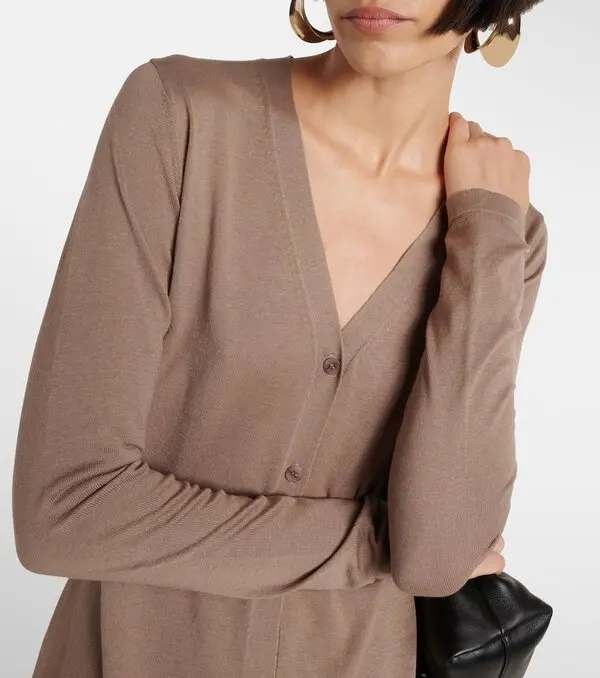 Max Mara Quirino Silk And Cotton Cardigan