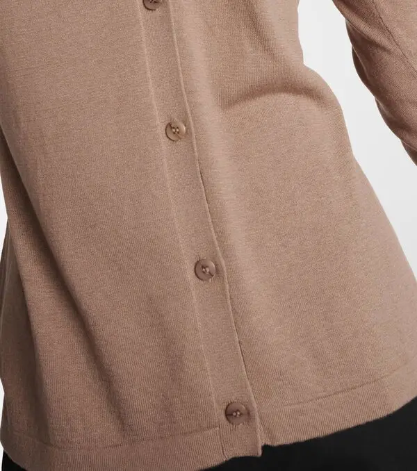 Max Mara Quirino Silk And Cotton Cardigan