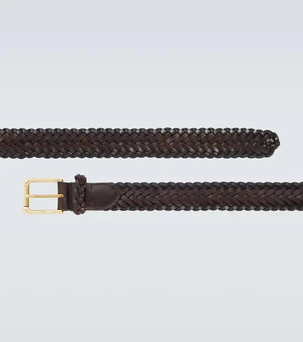 Ralph Lauren Sportsman Woven Leather Belt