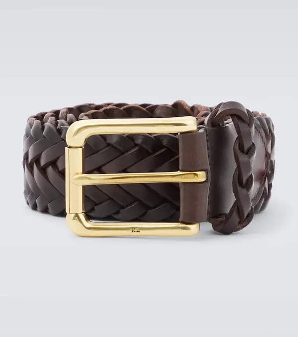 Ralph Lauren Sportsman Woven Leather Belt
