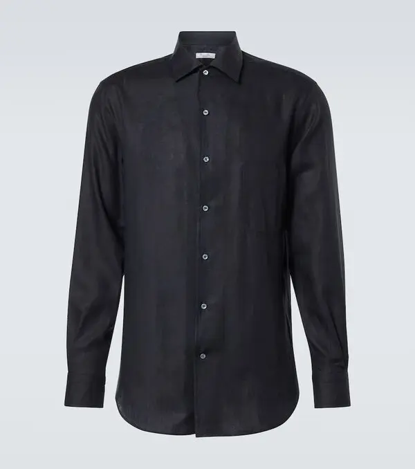 Loro Piana André Linen Shirt - Blue