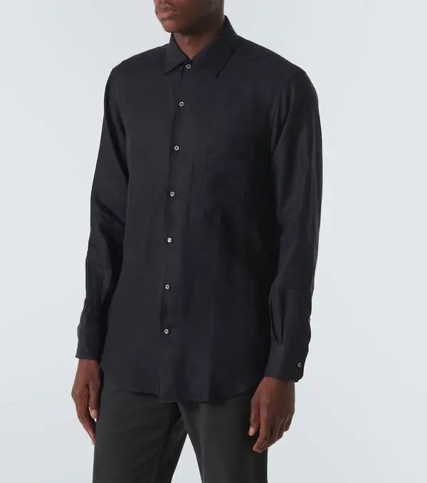 Loro Piana André Linen Shirt - Blue