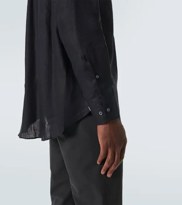 Loro Piana André Linen Shirt - Blue