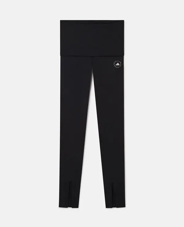 Stella McCartney Truestrength Split Cuff Yoga Leggings - Black