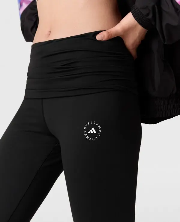 Stella McCartney Truestrength Split Cuff Yoga Leggings - Black