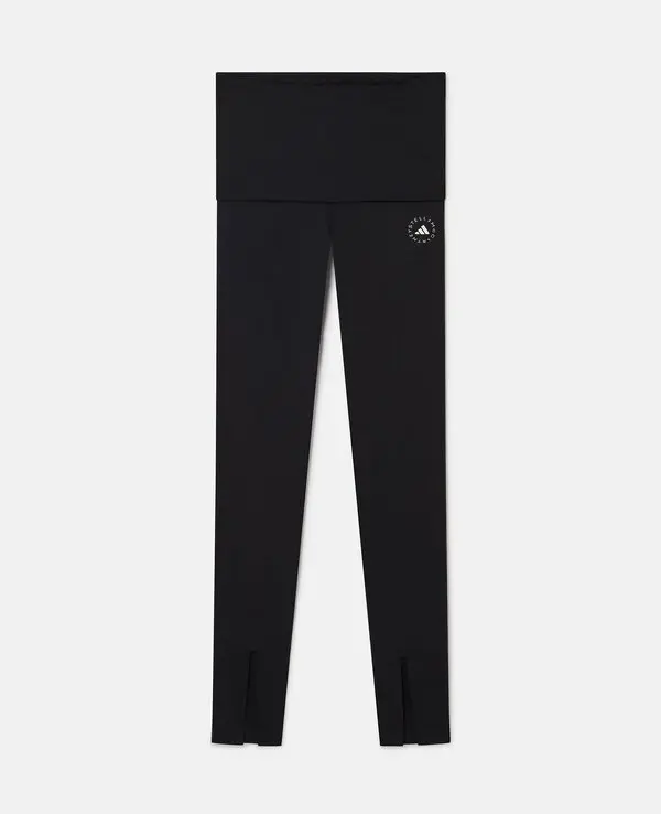 Stella McCartney Truestrength Split Cuff Yoga Leggings - Black
