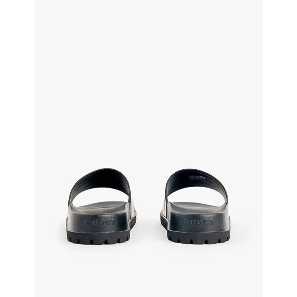 Gucci Pursuit Treck Rubber Sliders - Nero Vrv