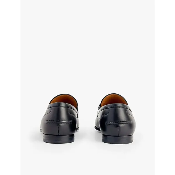 Gucci Jordaan Horsebit-embellished Leather Loafers - Nero