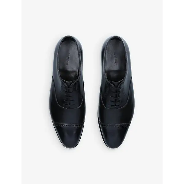 John Lobb City Ii Leather Oxford Shoes - Black