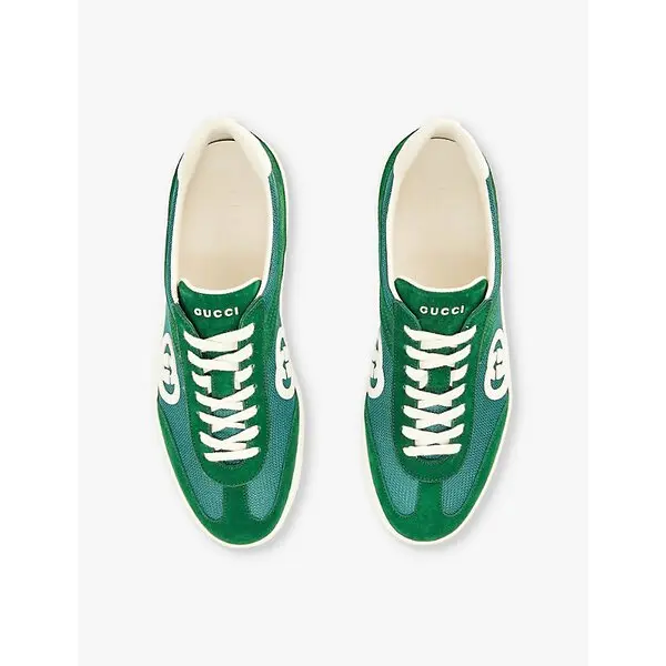 Gucci G74 Suede Low-top Sneakers - Green White
