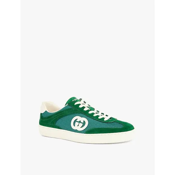 Gucci G74 Suede Low-top Sneakers - Green White