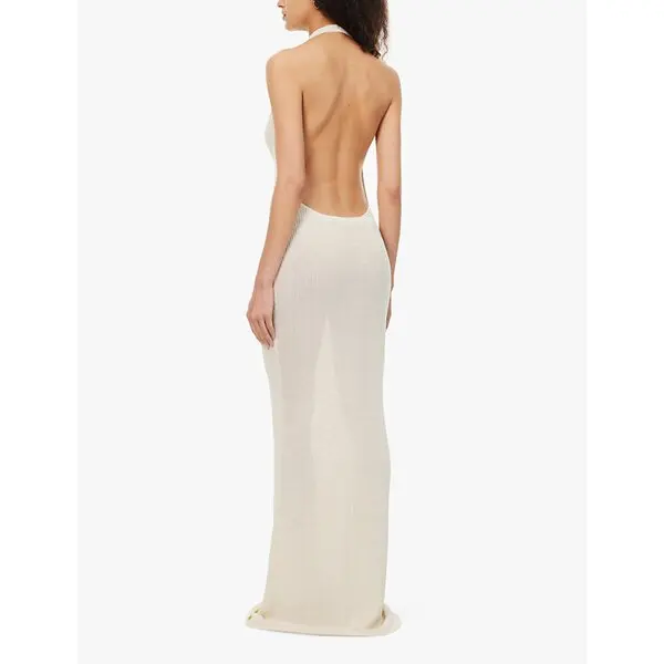sachin and babi light blue dress Cotton And Linen Backless Mini Dress In White – S A O U