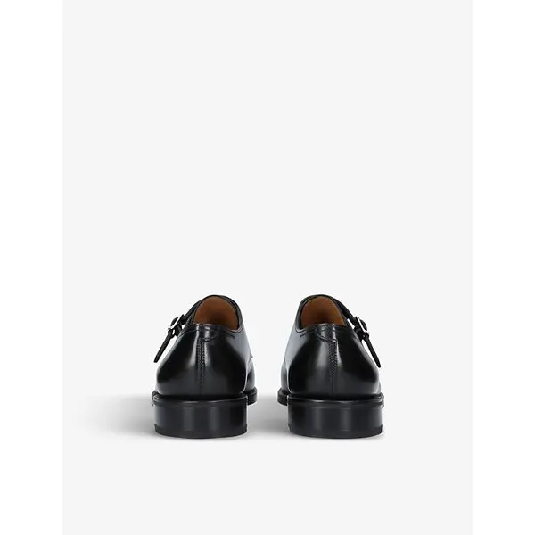 John Lobb William Double-buckle Leather Monk Shoes - Black