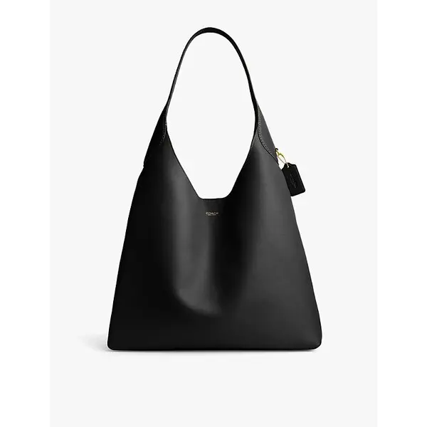 COACH Brooklyn Leather Shoulder Bag - Black