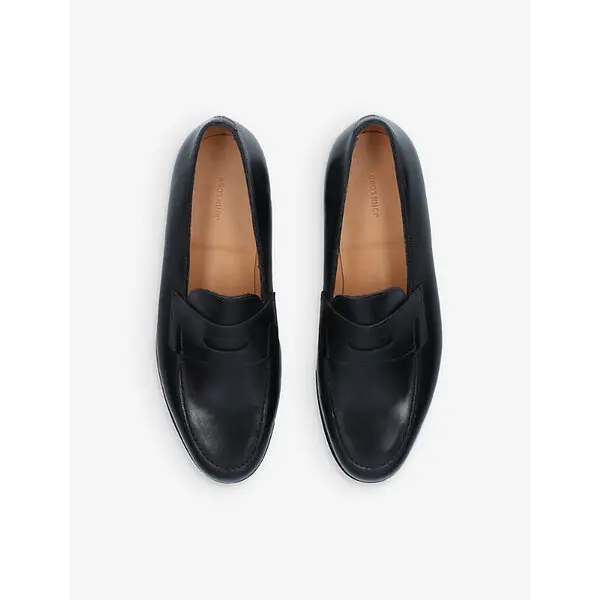 John Lobb Lopez Leather Loafers