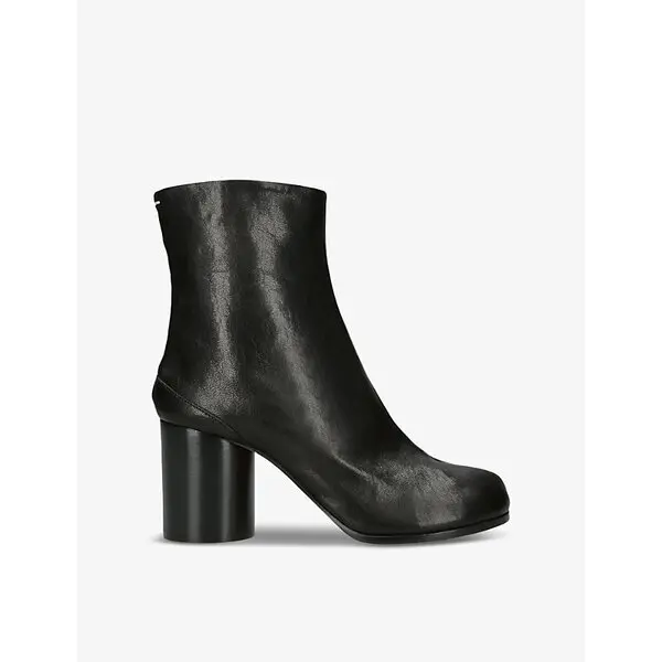 MAISON MARGIELA Tabi 80 Split-toe Block-heel Leather Ankle Boots