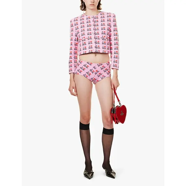 Ashley Williams I Heart Me Elasticated-Waist Cotton-Blend Jersey