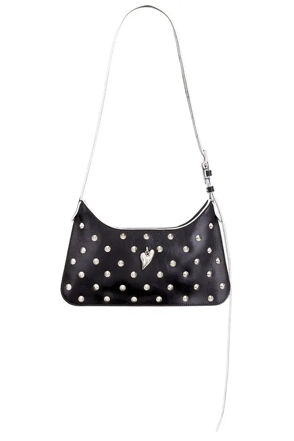 Acne Studios Platt Mini Studs Shoulder Bag - Black