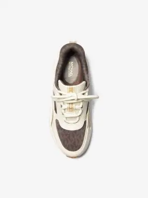 Michael Kors Katrina Mixed-media Trainer