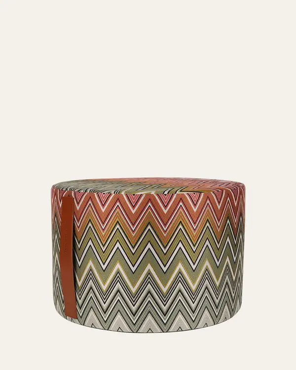Missoni Birmingham Cylinder Pouf - Fuxia Multi