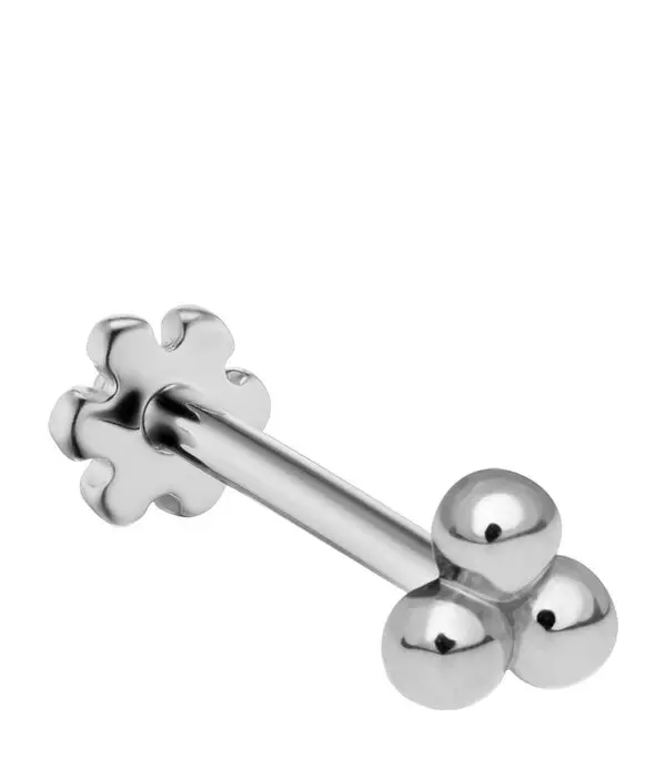 MARIA TASH Ball Trinity Threaded Stud Earring