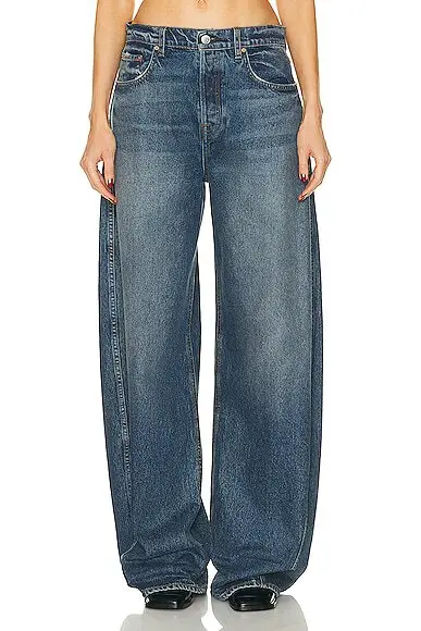 GRLFRND Paola Barrel Leg Jeans - Austin