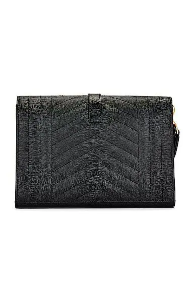 Saint Laurent Envelope Flap Pouch - Noir