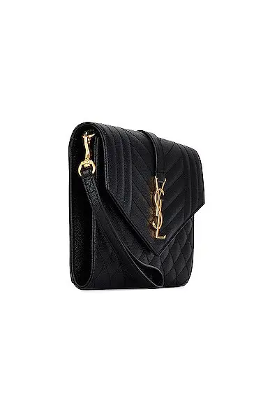 Saint Laurent Envelope Flap Pouch - Noir