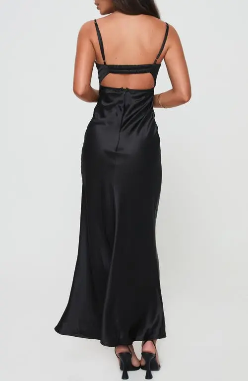 chinese dress ladies SATIN BIAS MAXI TEE DRESS | WAVE — THIRD FORM
