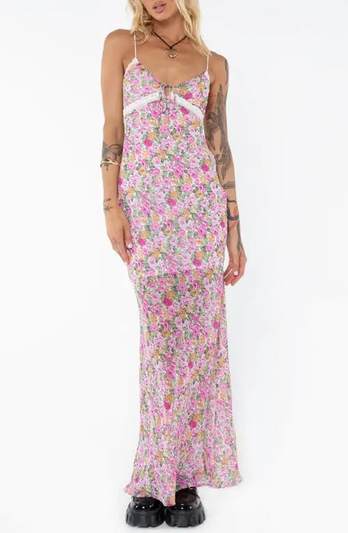 Princess Polly Emily Floral Maxi Slipdress In Pink - 72% Off | Editorialist