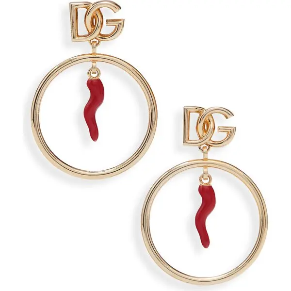 Dolce & Gabbana Cornetto Drop Earrings - Oro
