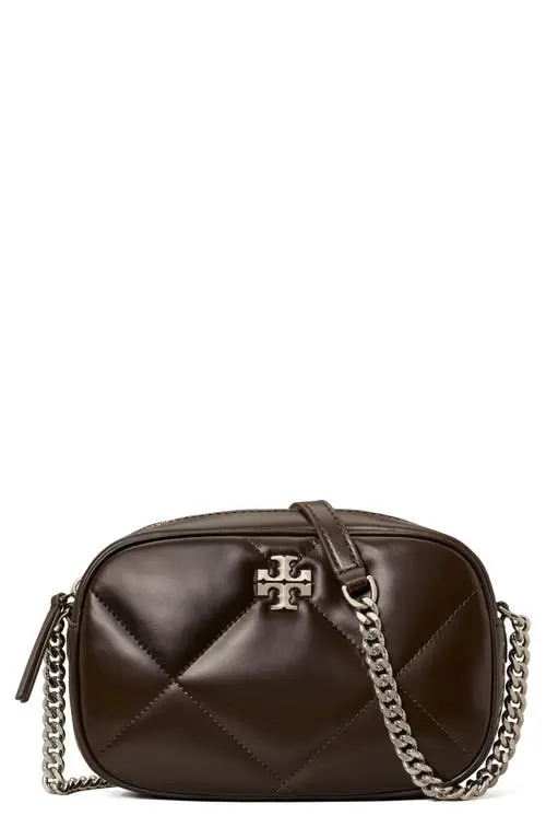 Tory Burch Kira Diamond Quilted Leather Camera Bag - Cocoa