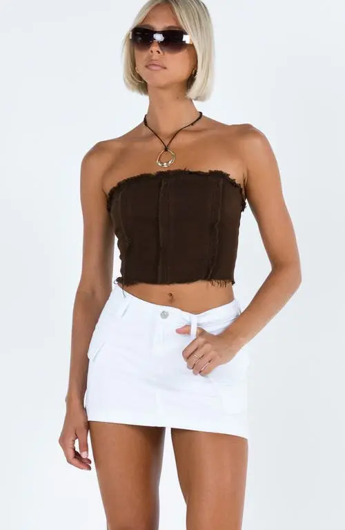 Princess Polly Zazai Cargo Denim Mini Skirt