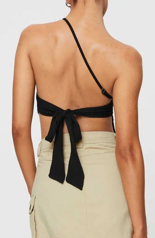 strapless open back dress One-Shoulder Off-the-Shoulder Ziberline Wedding Dress with Bow Back Detail main image 1