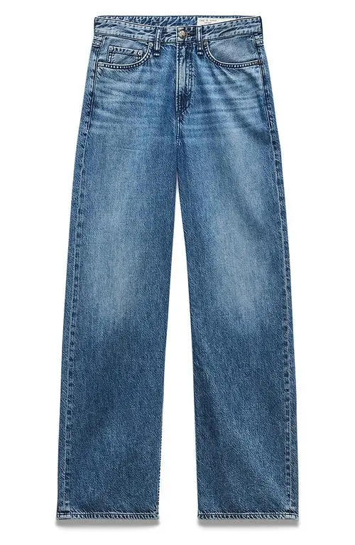 Rag & Bone Featherweight Logan Wide-leg Jeans - River