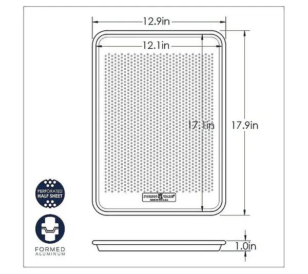 NORDICWARE Naturals Perforated Half Sheet Pan