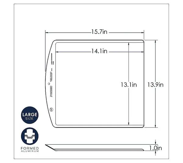 NORDICWARE Naturals Large Classic Cookie Sheet