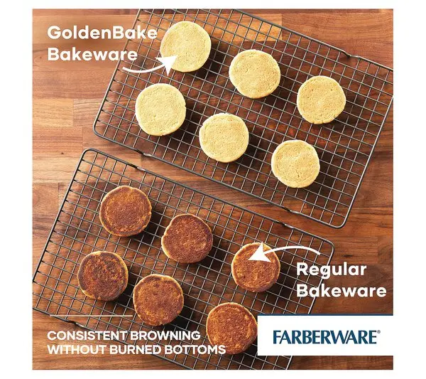 FARBERWARE Golden Bake Bakeware Nonstick Loaf P An Set, 2-piece