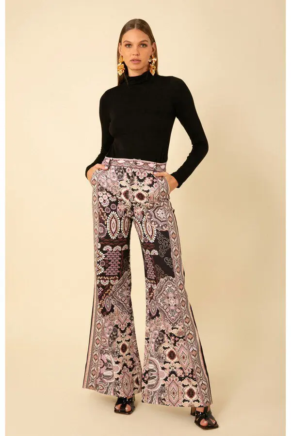 Hale Bob Michelle Flared Pant - Black