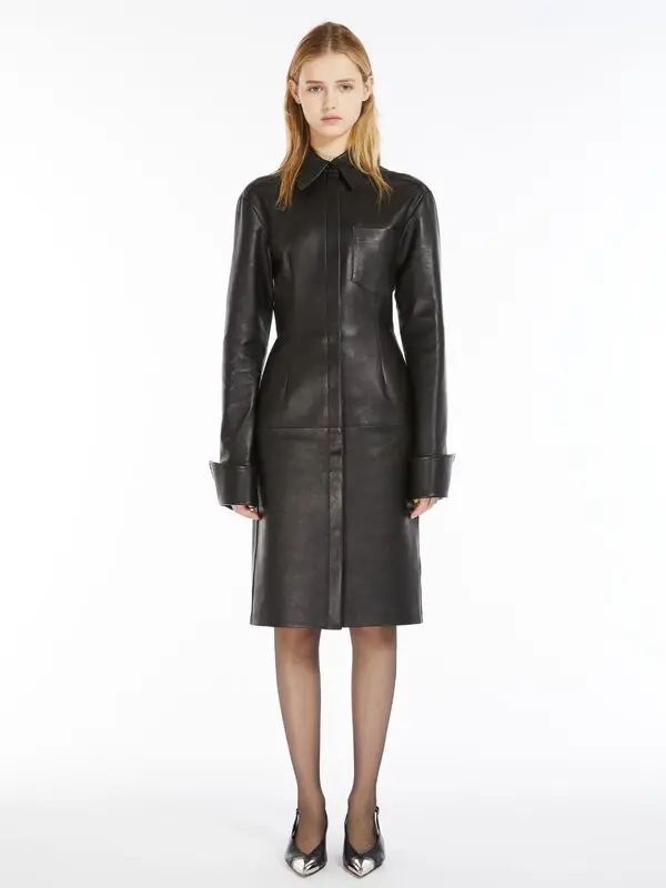vegan leather maxi dress VEGAN LEATHER Maxi Tube Dress – LauriEva main image 1