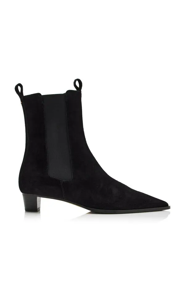 AeydĒ Kiki Suede Chelsea Boots - Black