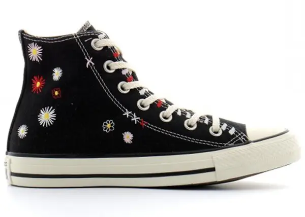 CONVERSE Chuck Taylor All Star Hi Daisy Embroidery - Black/natural Ivory